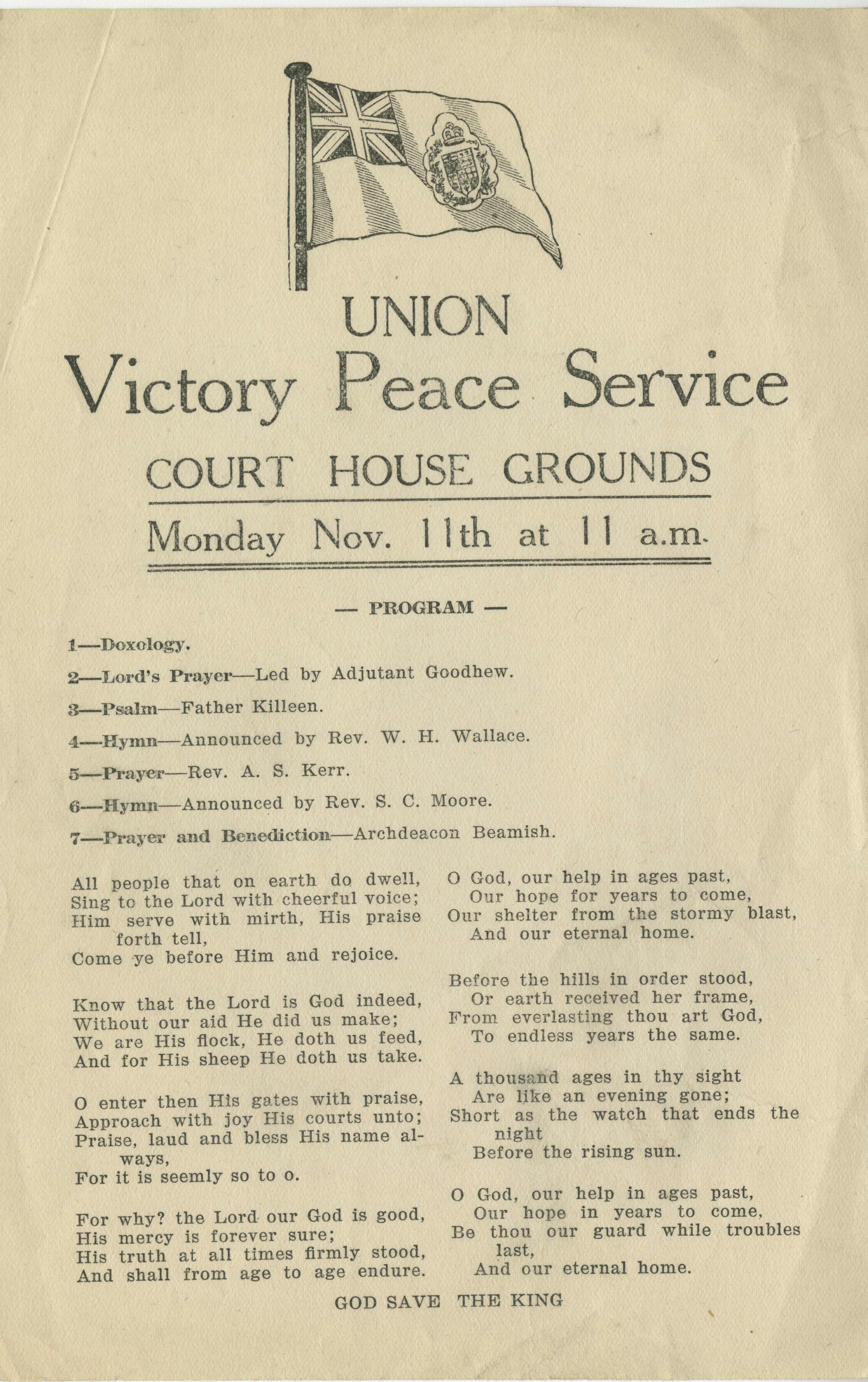 100 Years Ago: The War Is Over, Belleville Celebrates Victory, Poster ...